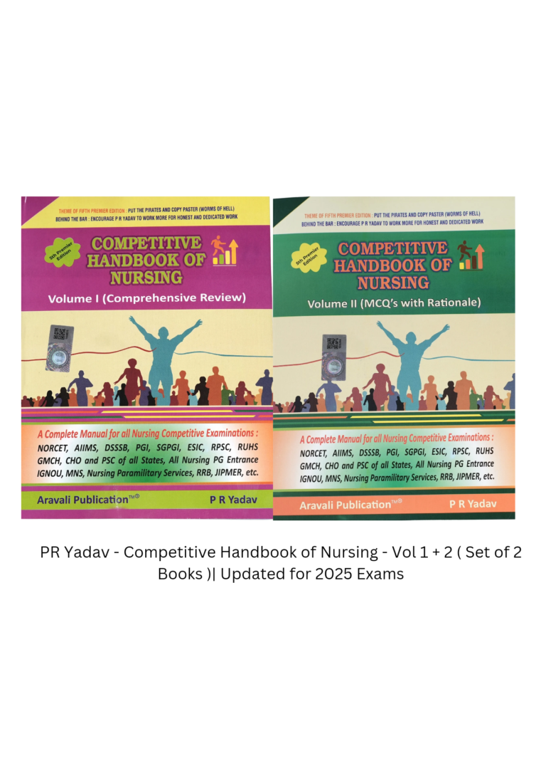 PR Yadav’s Competitive Nursing Books – Buy NORCET, DSSSB